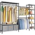 Amazon.com - Golpart Expandable Heavy Duty Garment Rack Clothes Rack ...