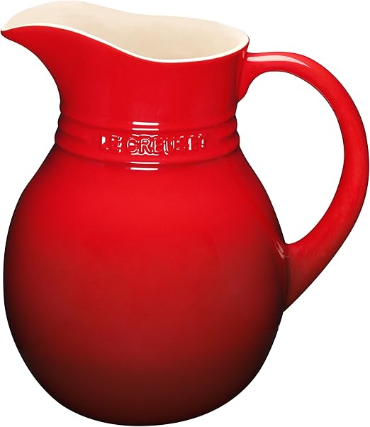 Amazon.com | Le Creuset Stoneware 3-Quart Sangria Pitcher, Cherry ...