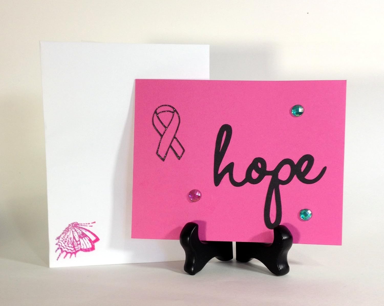 Amazon.com: Breast Cancer Awareness Card, Pink Hope Card, Handmade ...