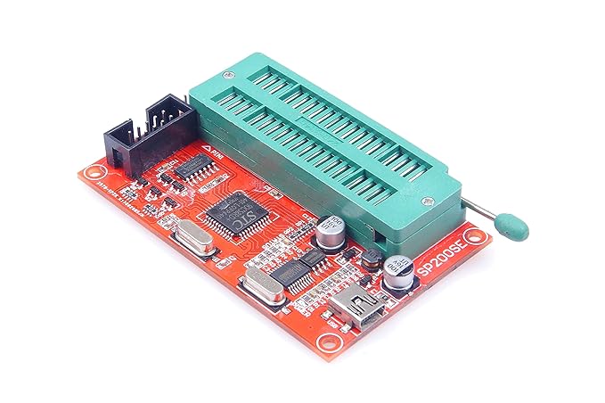 Amazon.com: KNACRO 51 MCU Programmer USB Burner Support AT89C52 24C02 93C46 300 Variety Chips ...