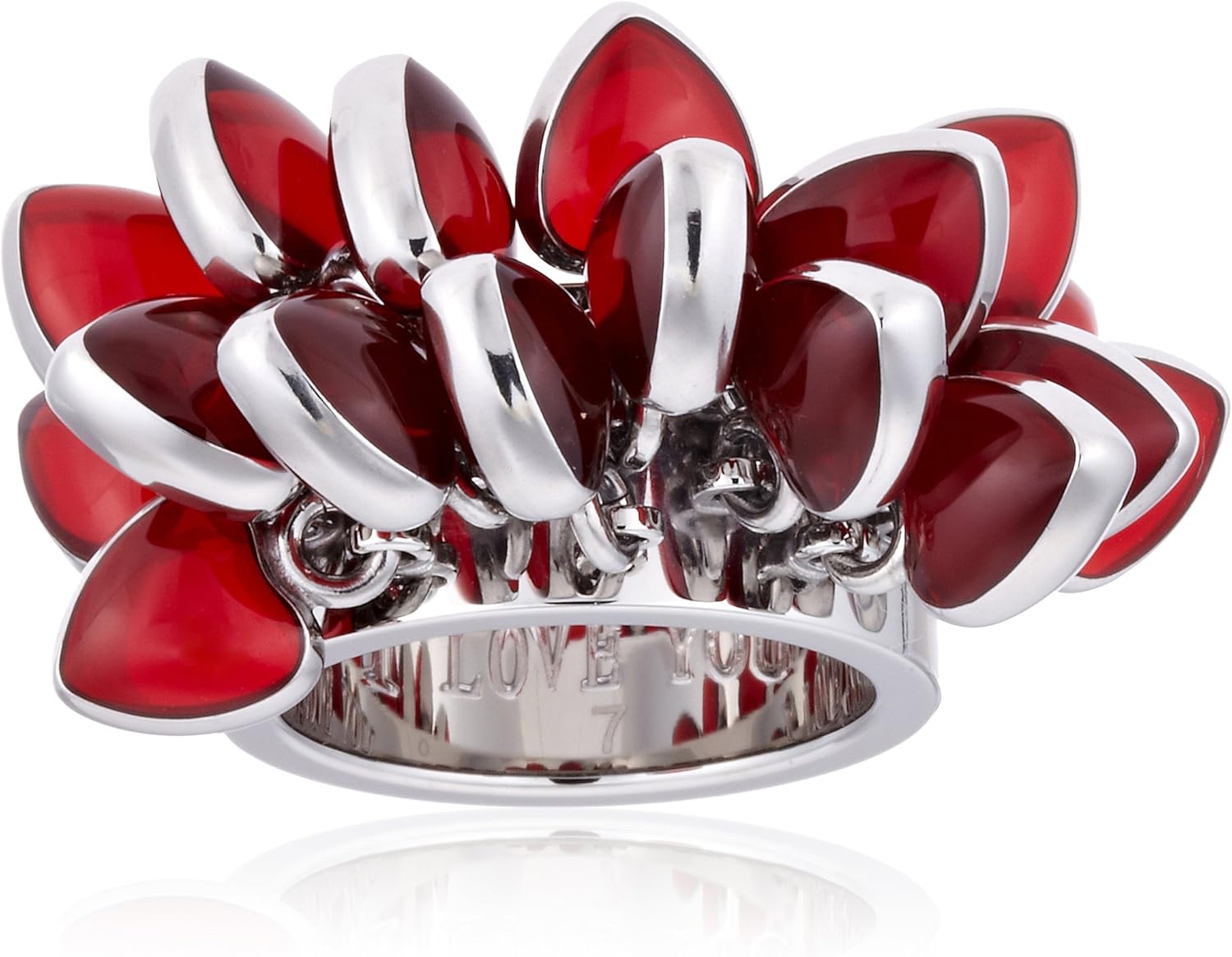 Swatch Bijoux Damen-Ring Love Explosion rote Herzen "I love you" Gr. 55 ...