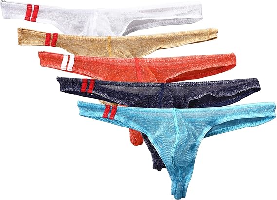 AIEOE Herren Durchsichtige String Tanga Set Transparentes Dessous für ...