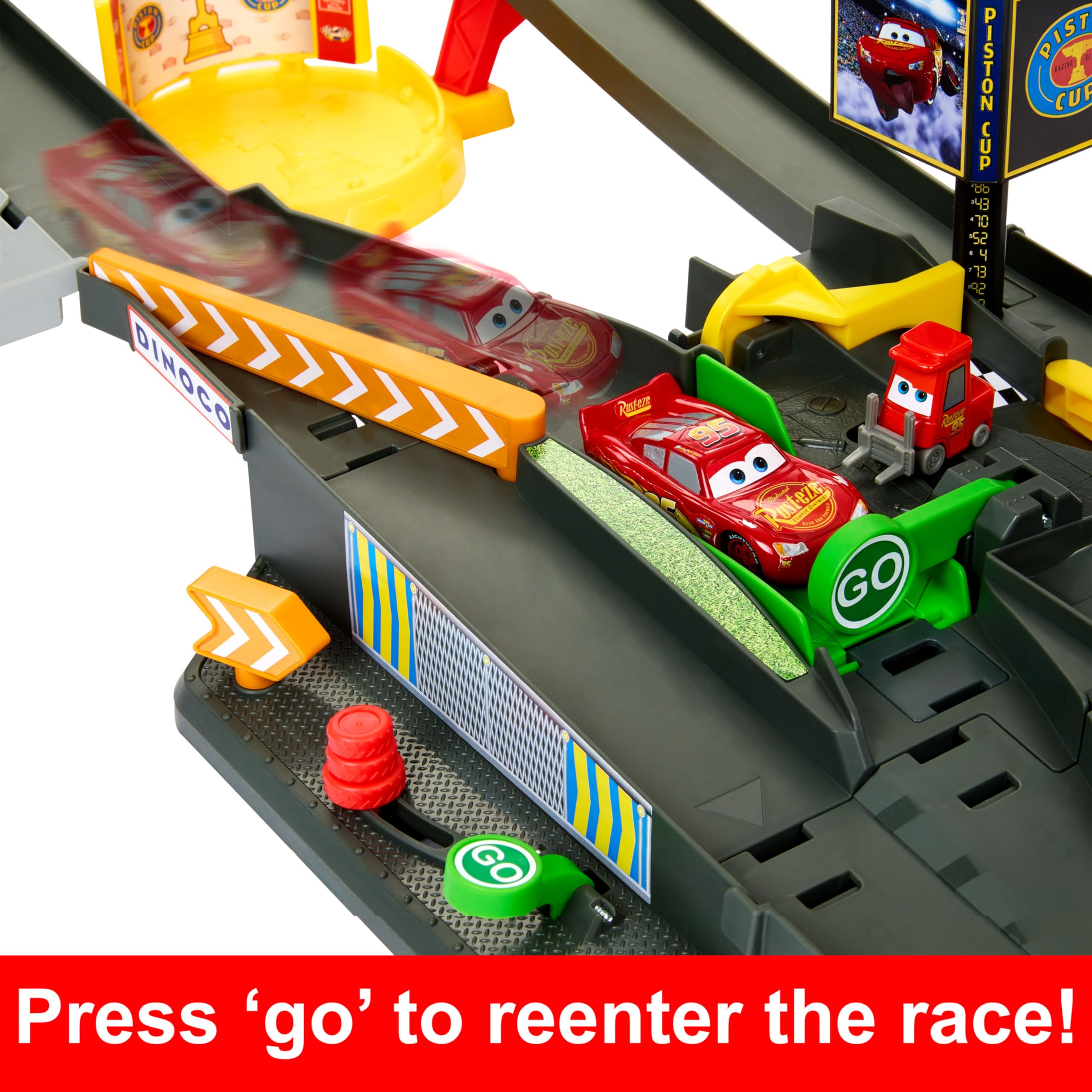 Mua Mattel Disney and Pixar Cars Track Set, Piston Cup Action Speedway ...