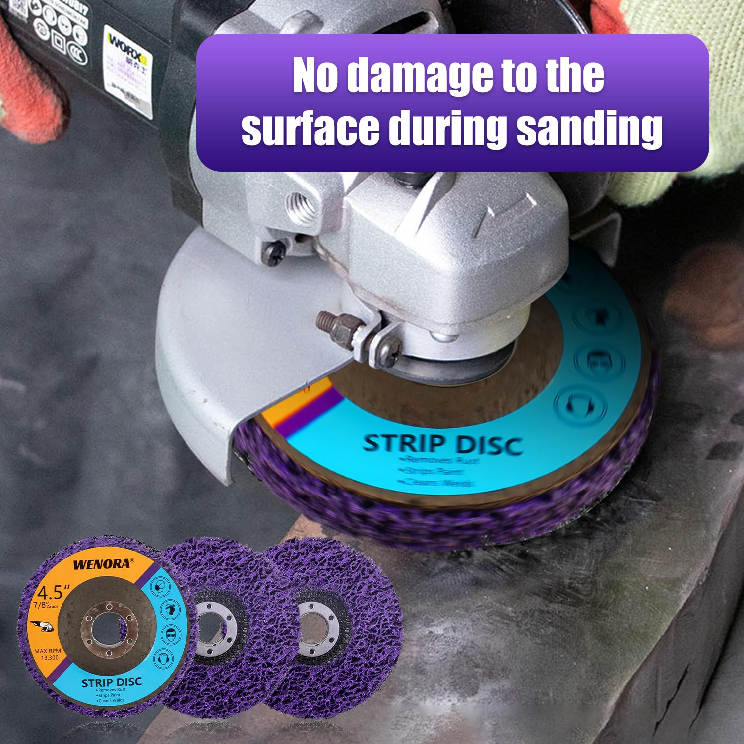 Mua WENORA 10 Pack Strip Discs Stripping Wheel for Angle Grinder, 4-1/2 ...