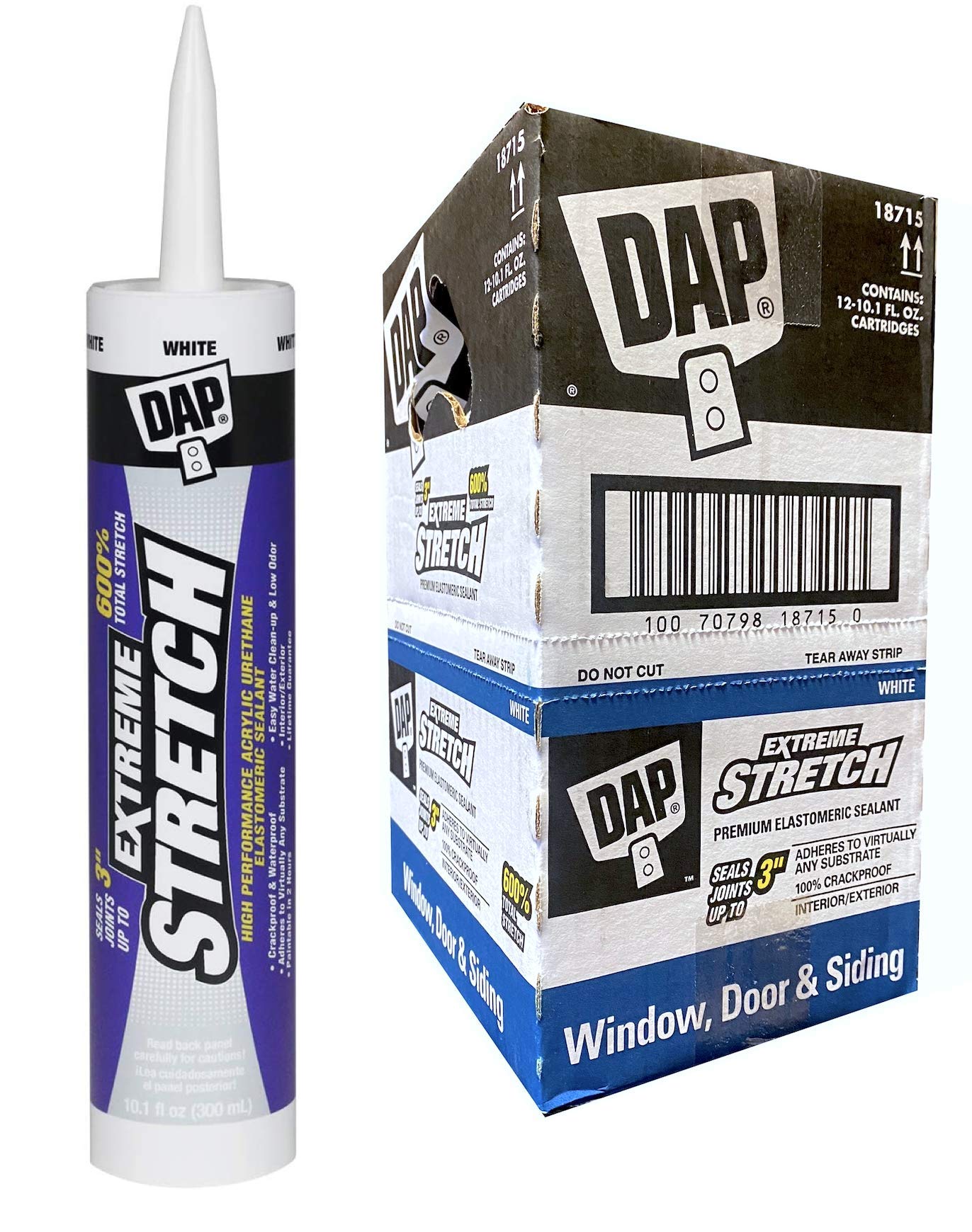 Dap 18715 12 Pack 10.1 oz. Extreme Stretch Premium Crackproof ...