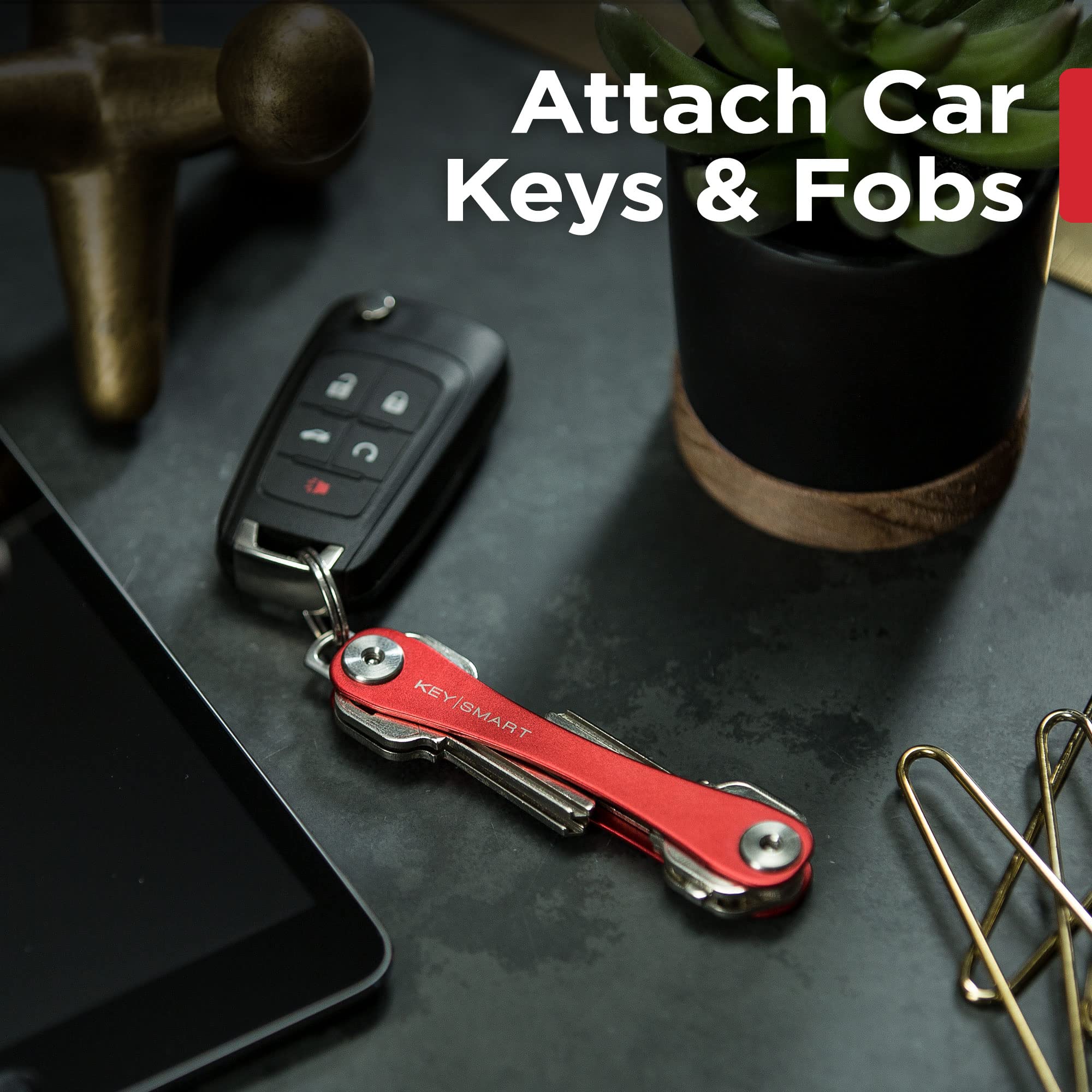 KeySmart Key Holder for Keychain Key Ring - Compact Key Organizer Key ...
