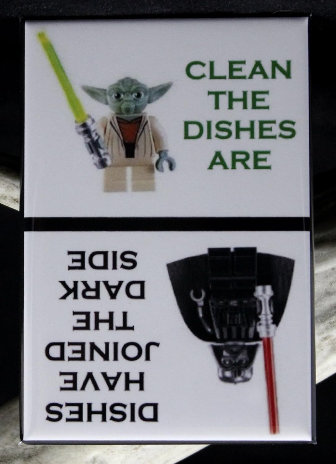 CLEAN / DIRTY Star Wars LEGOs - Dishwasher Magnet. Yoda Vader LEGO ...