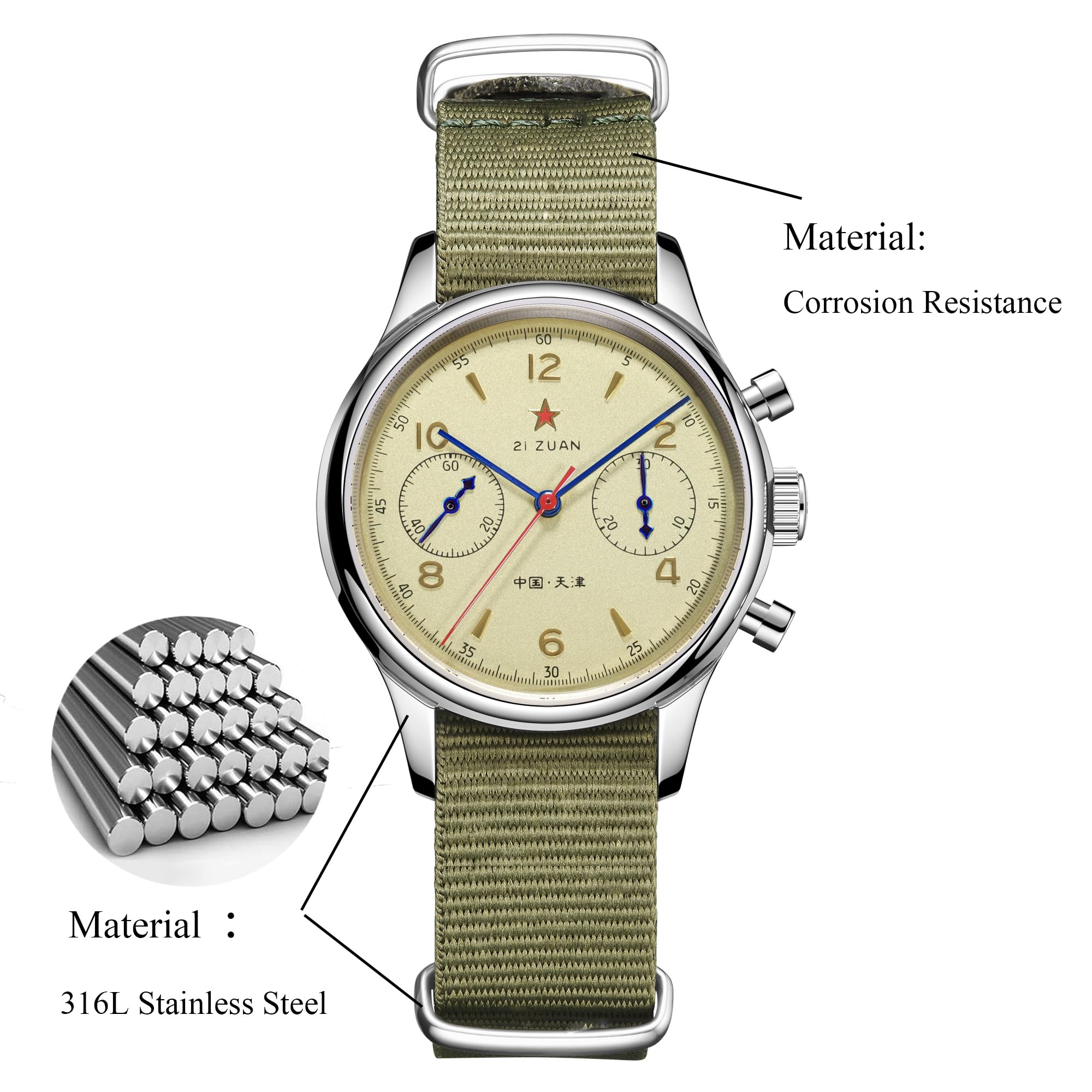 Mua Seagull 1963 ST19 Movement 40mm 38mm Mechanical Chronograph ...