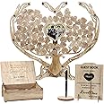Amazon.com: Heart Wedding Guest Book Alternative, Rustic Wooden Wedding ...