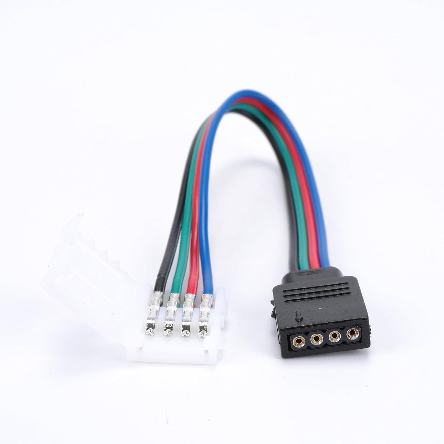 WOWLED 5X 10mm 4 Pin RGB 5050 3528 LED Strip Light PCB Connector ...