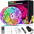 Amazon.com: Tenmiro 65.6ft Led Strip Lights, Ultra Long RGB 5050 Color ...