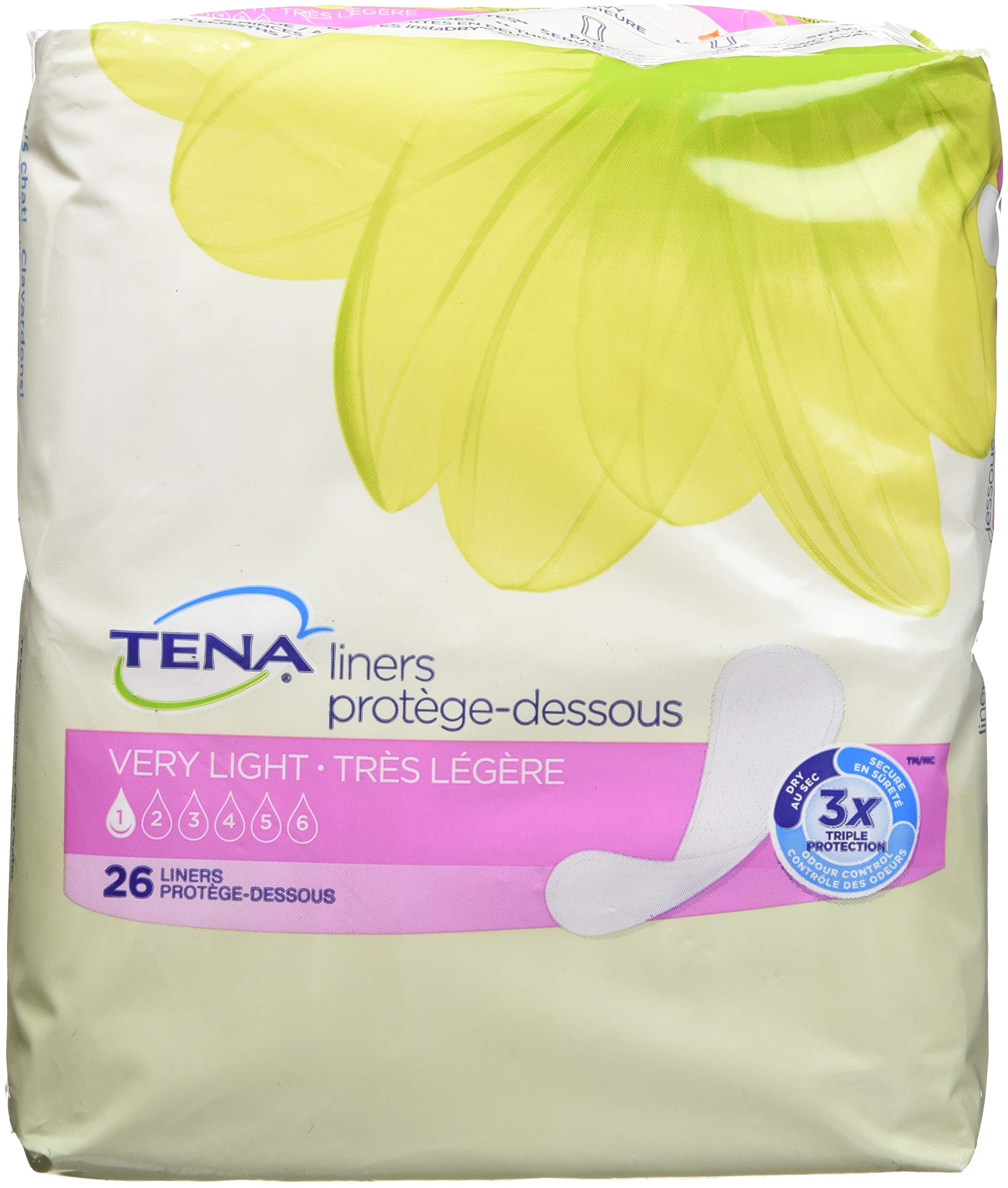 Amazon.com: TENA Intimates Light Ultra Thin Pads Regular Length 30 ...