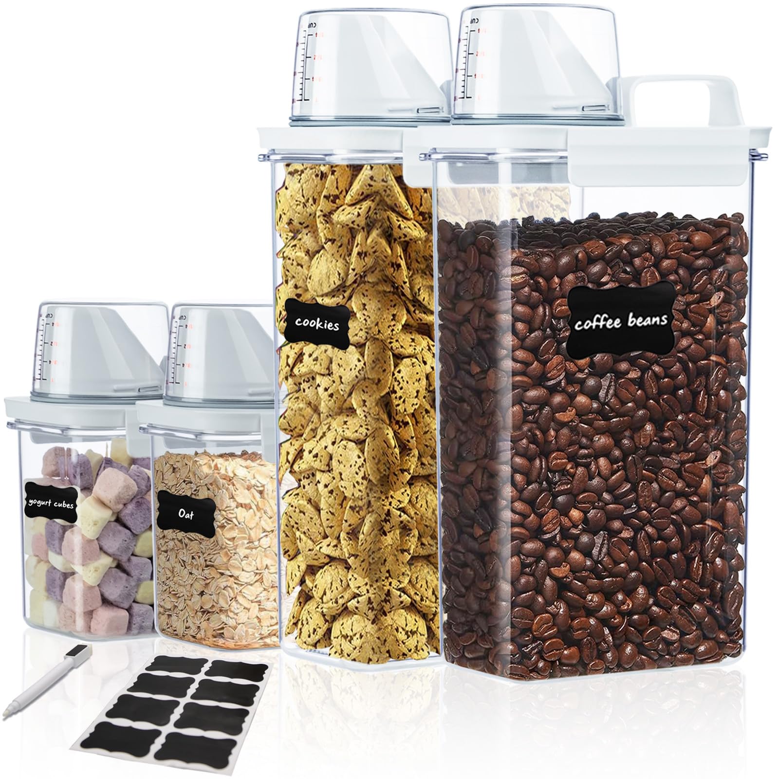 Cereal Containers Storage Cereal Dispenser For Pantry Organization BPA ...