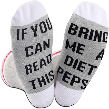Pepsi Gift Pepsi Crew Socks Funny Pepsi Lover Gift If You Can Read This ...