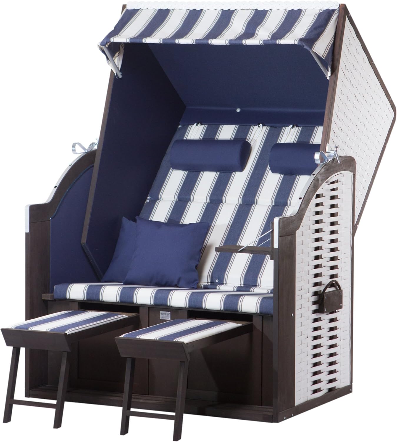 Strandkorb Sylt PE white Dessin 425 Strandkörbe inkl. Premium ...