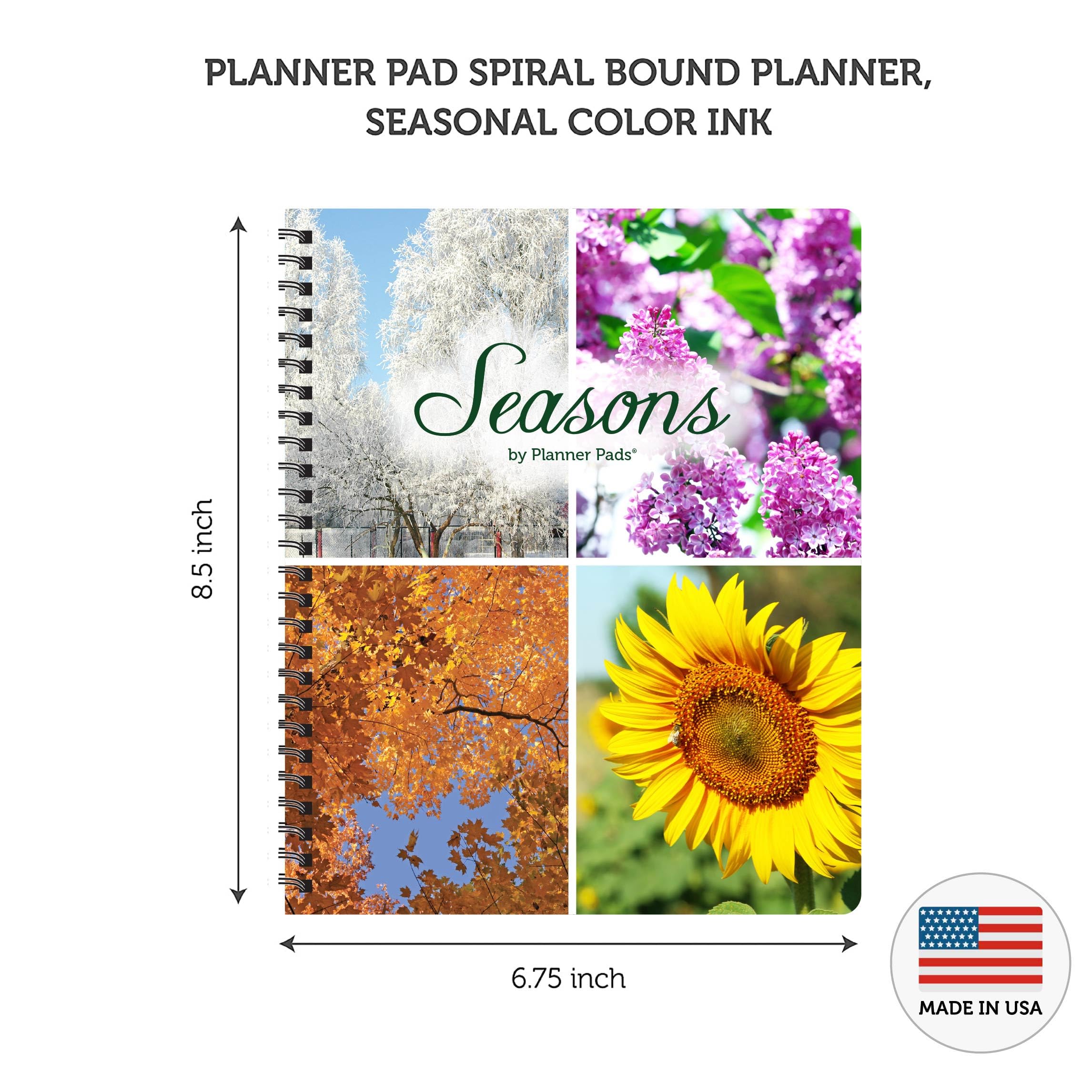 Mua Planner Pad Spiral Bound 3-Tier Funnel Down 12 Month Organizer ...