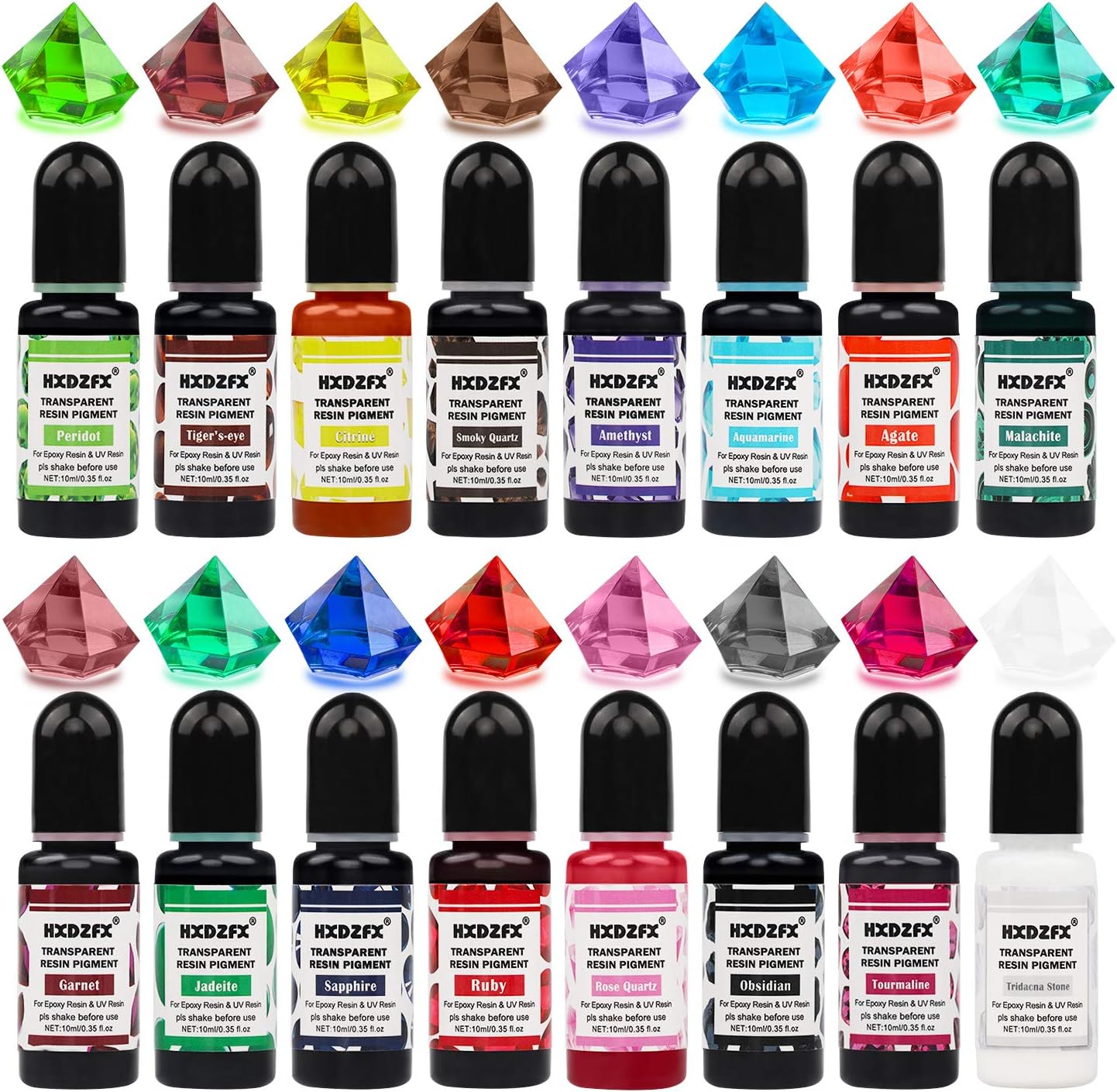 Epoxy Resin Pigment – 16 Colors Epoxy Resin Transparent Colorant, UV ...