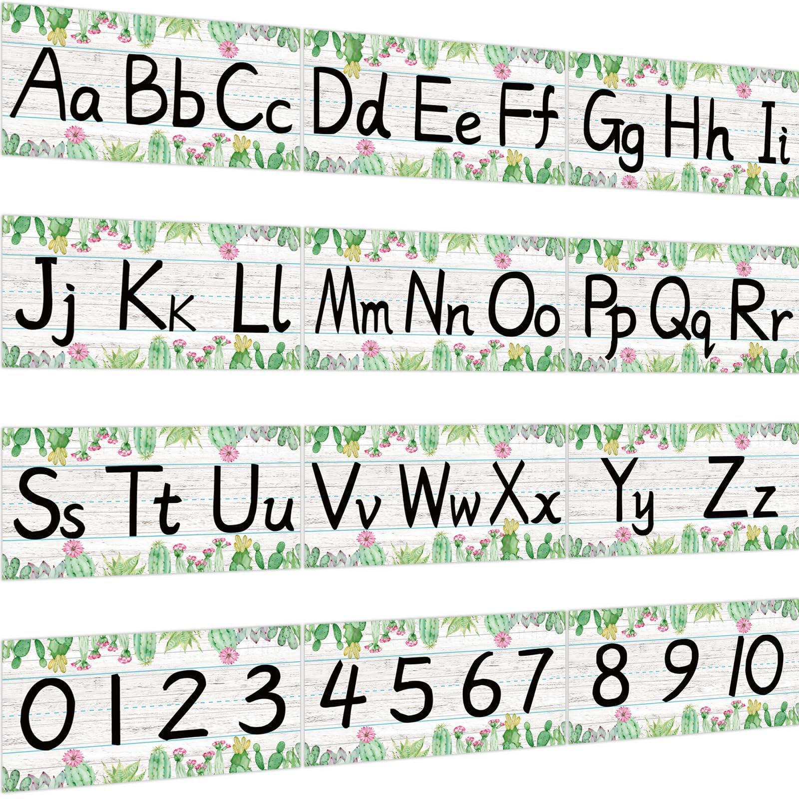 Mua gisgfim 12 Pieces Alphabet Bulletin Board Strips Set Cactus ...