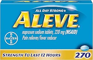 Amazon.com: Aleve Caplets, Naproxen Sodium 220 mg (NSAID), Pain ...