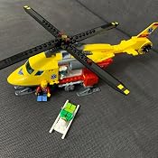 Amazon.com: LEGO City Ambulance Helicopter 60179 Building Kit (190 ...