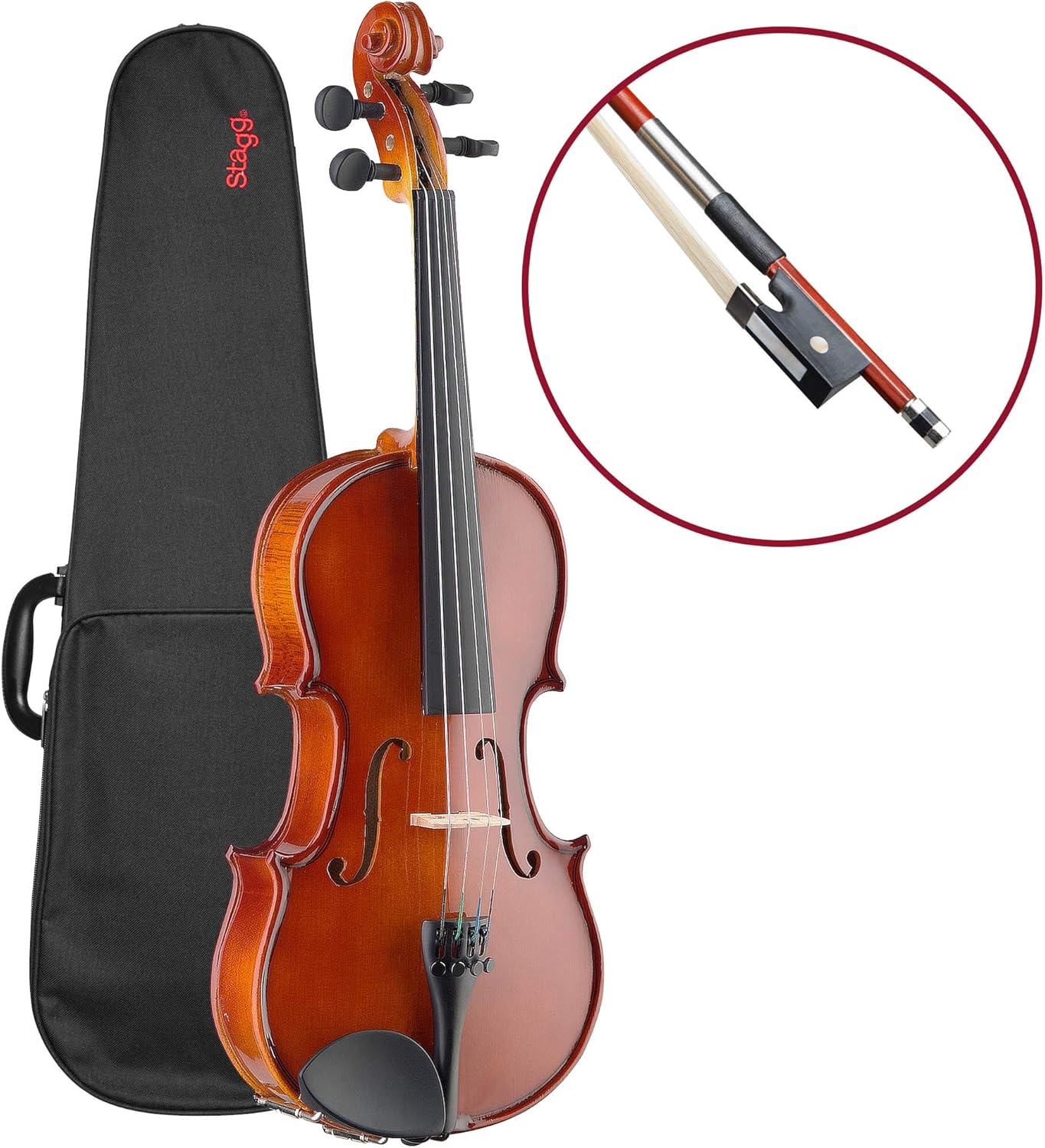 Stagg VN-4/4 Violino Completo di Misura 4/4, Tavola in Abete: Amazon.it ...
