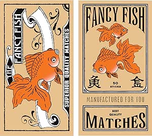 Amazon.com: HomArt Large Decorative Fancy Fish Matches : Health & Household