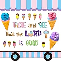 Amazon.com : CY2SIDE 73PCS Ice Cream Taste and See That the LORD is ...