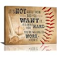 Amazon.com: Baseball Wall Art Inspirational Sport Theme Wall Decor ...