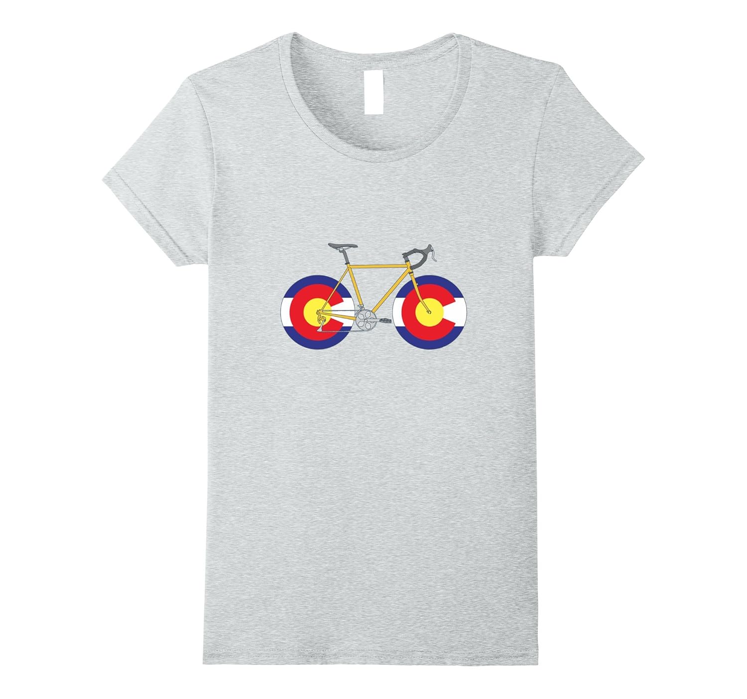 Colorado Flag Bicycle T-Shirt – Bike Tees for Cyclists