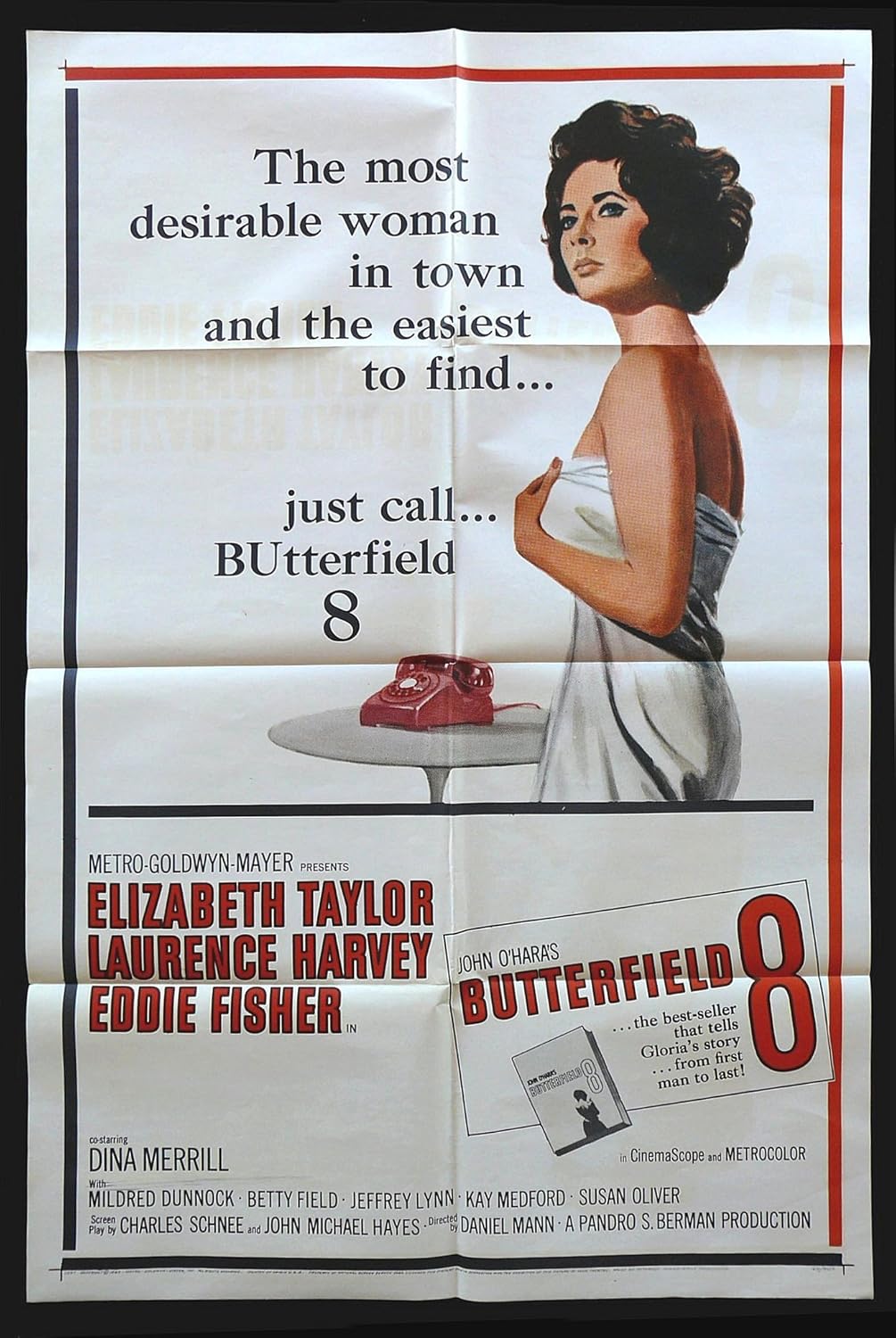 BUTTERFIELD 8 * 1SH MOVIE POSTER ELIZABETH LIZ TAYLOR at Amazon's ...