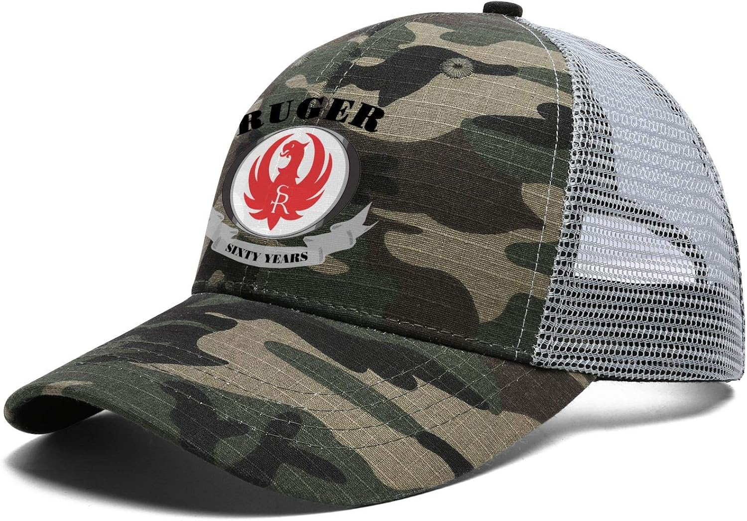 clong81866 Men Women Trucker Hat Mesh Snapback Caps Gun-Ruger-Sturm ...