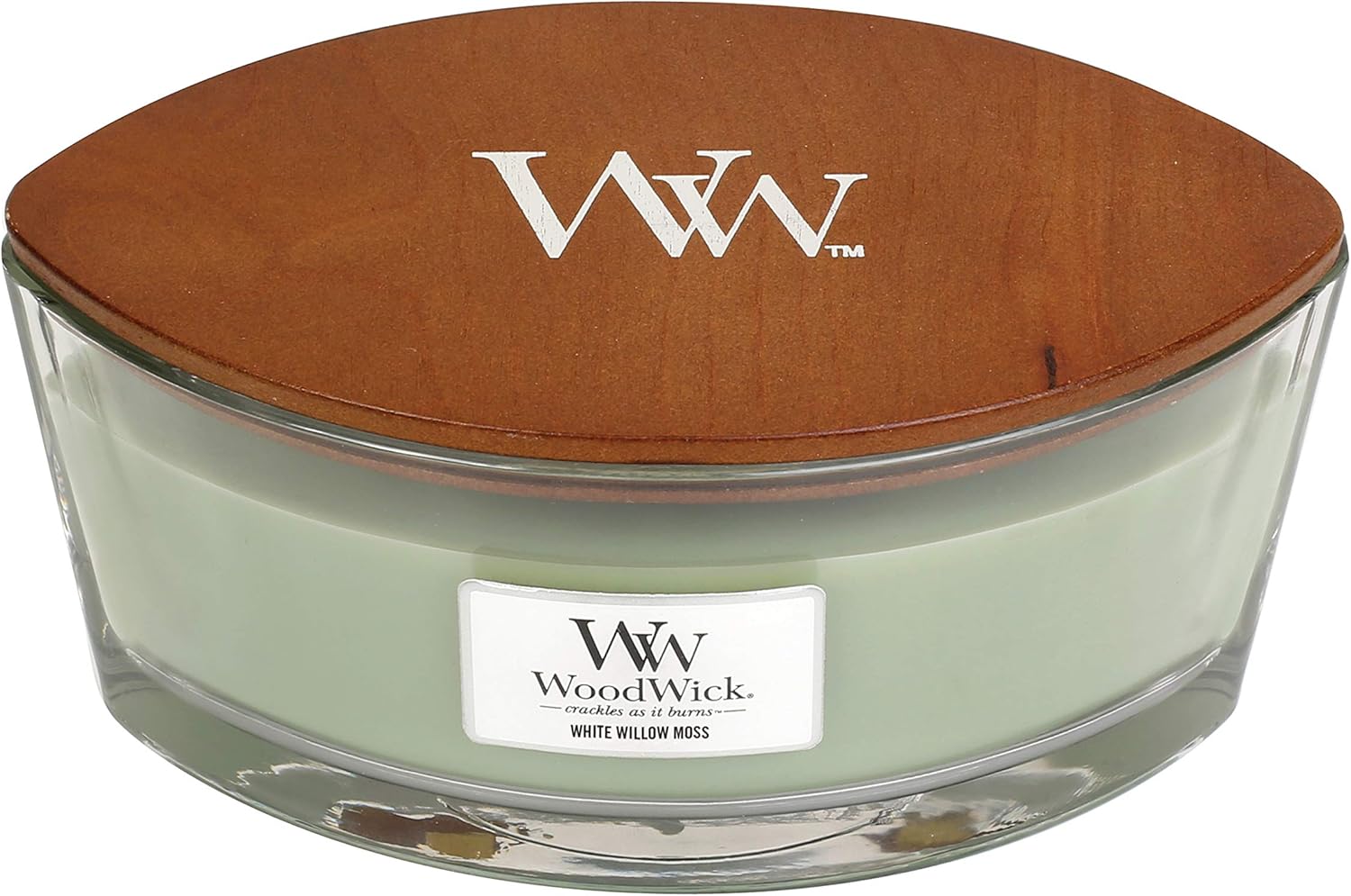 WoodWick Ellipse Scented Candle with Crackling Wick | White Willow Moss ...