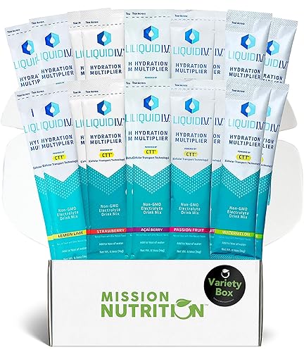 Liquid IV Hydration Multiplier Sampler Variety Pack – Drink Mix Powder ...