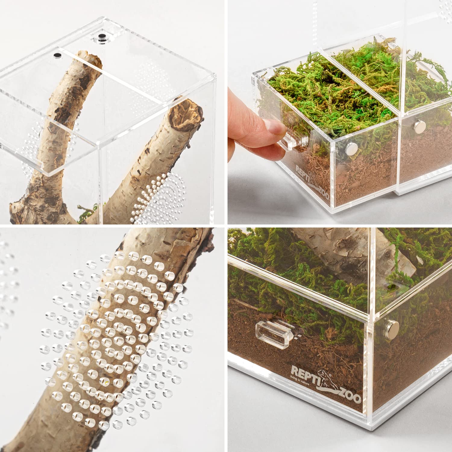 Mua REPTI ZOO Acrylic Reptile Terrarium, Full View Acrylic Jumping ...