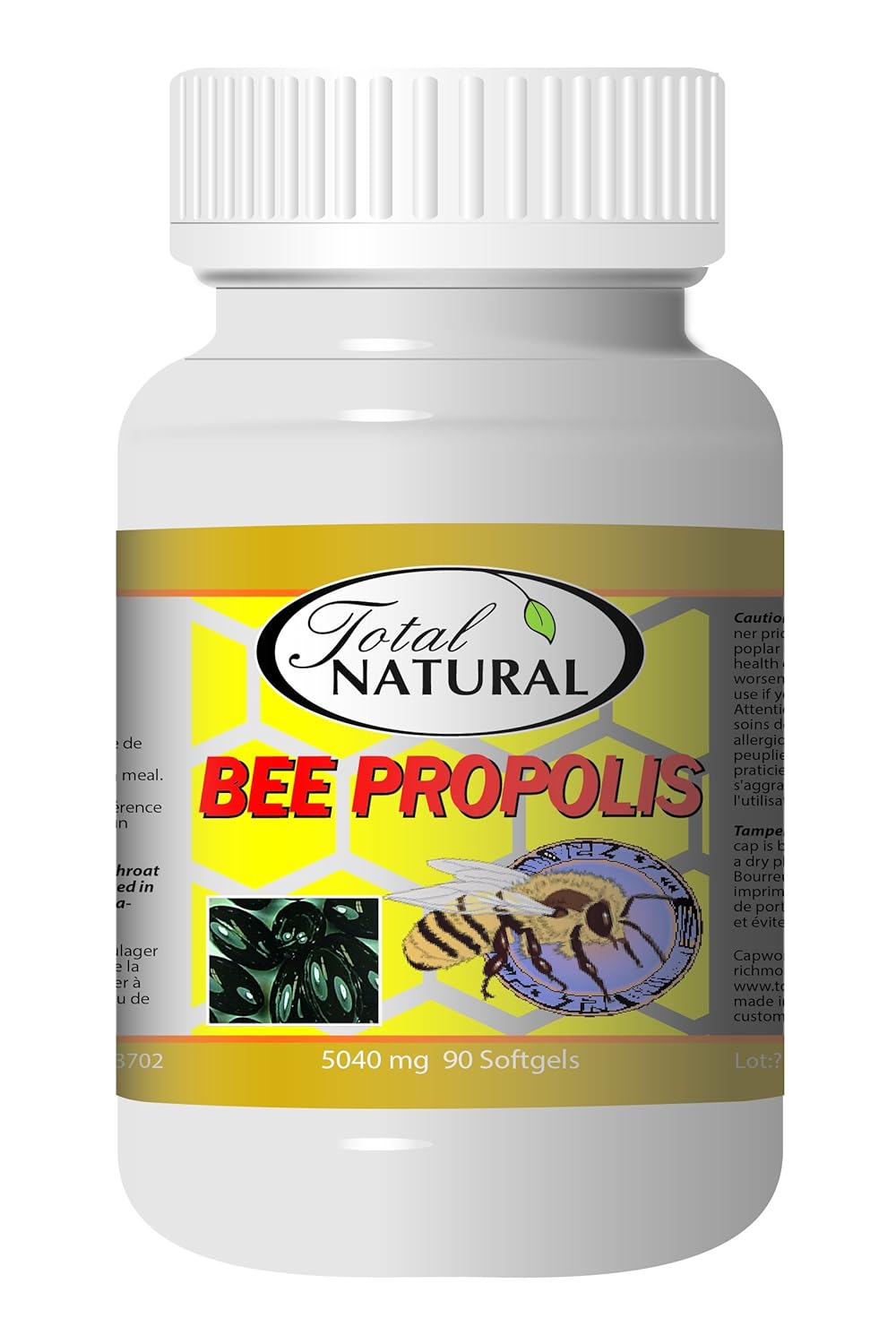 Amazon.com: Bee Propolis 5040mg 90 Count Softgels [1 Bottle] by Total ...