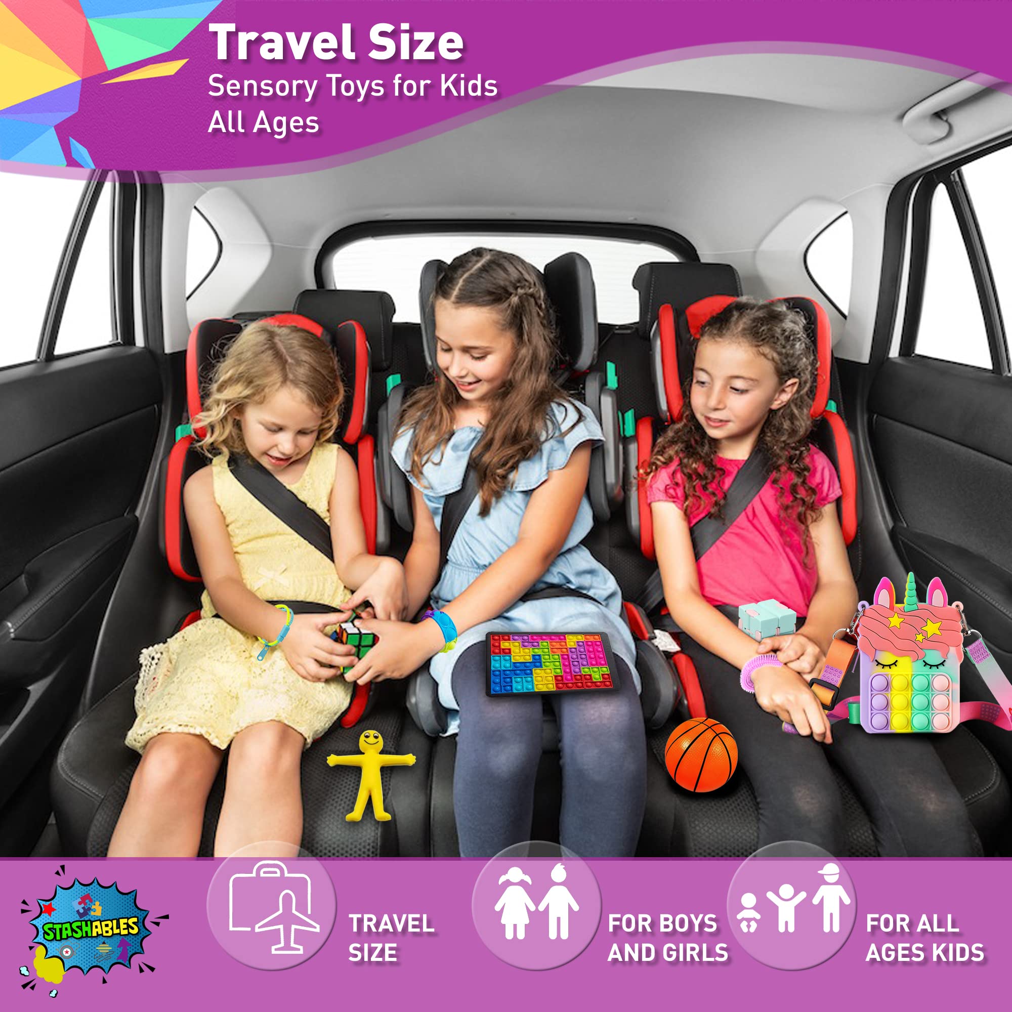 Mua (51 Pcs) Fidget Toys Pack, Popits Fidgets Set for Classroom Prizes and Party Favors, Sensory ...