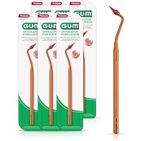 GUM Stimulator Permanent Handle with Rubber Tip, Precision Control ...