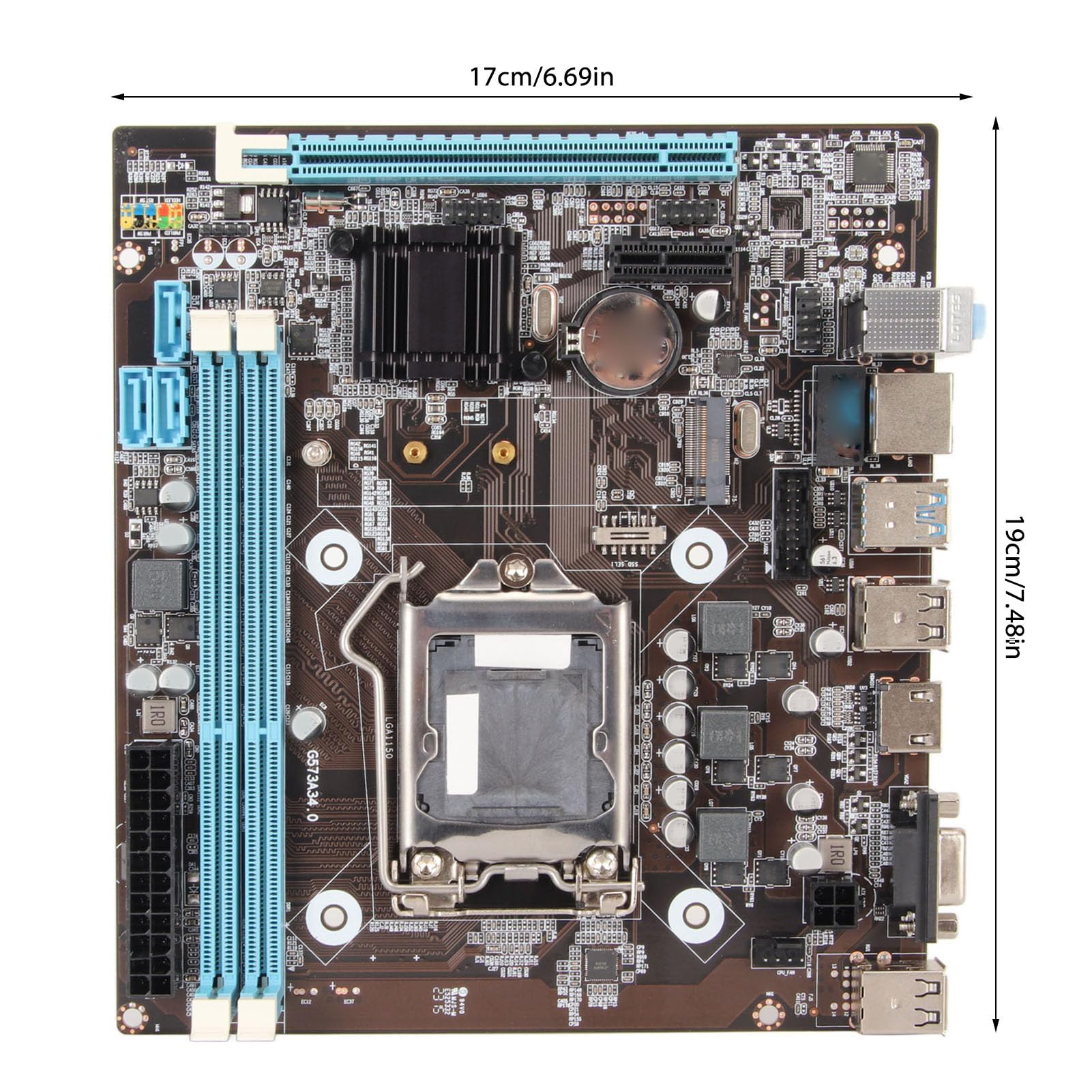 Mua Micro ATX Gaming Motherboard, Dual Channel DDR3 Desktop Computer Motherboard with M.2 Hard ...