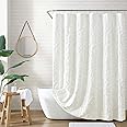 Amazon.com: Peri Home 100% Cotton Fabric Shower Curtain for Bathroom ...