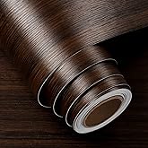 CRE8TIVE Dark Brown Wood Contact Paper Distressed Wood Look Wallpaper ...