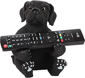Amazon.com: Trenton Gifts Decorative Dog Remote Control Holder, Black ...
