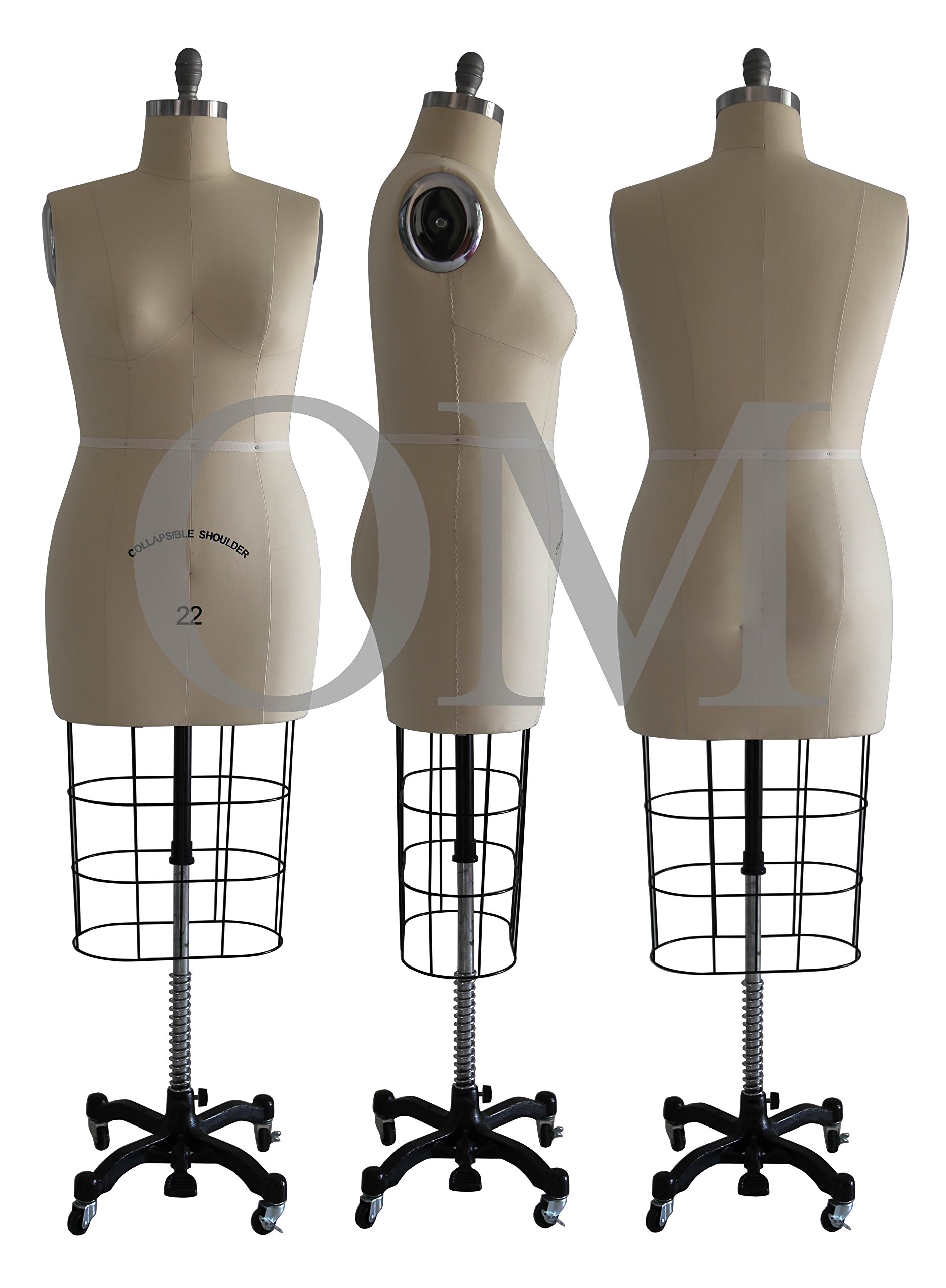 Female Professional Dress Form Mannequin With Collapsible Shoulders ...