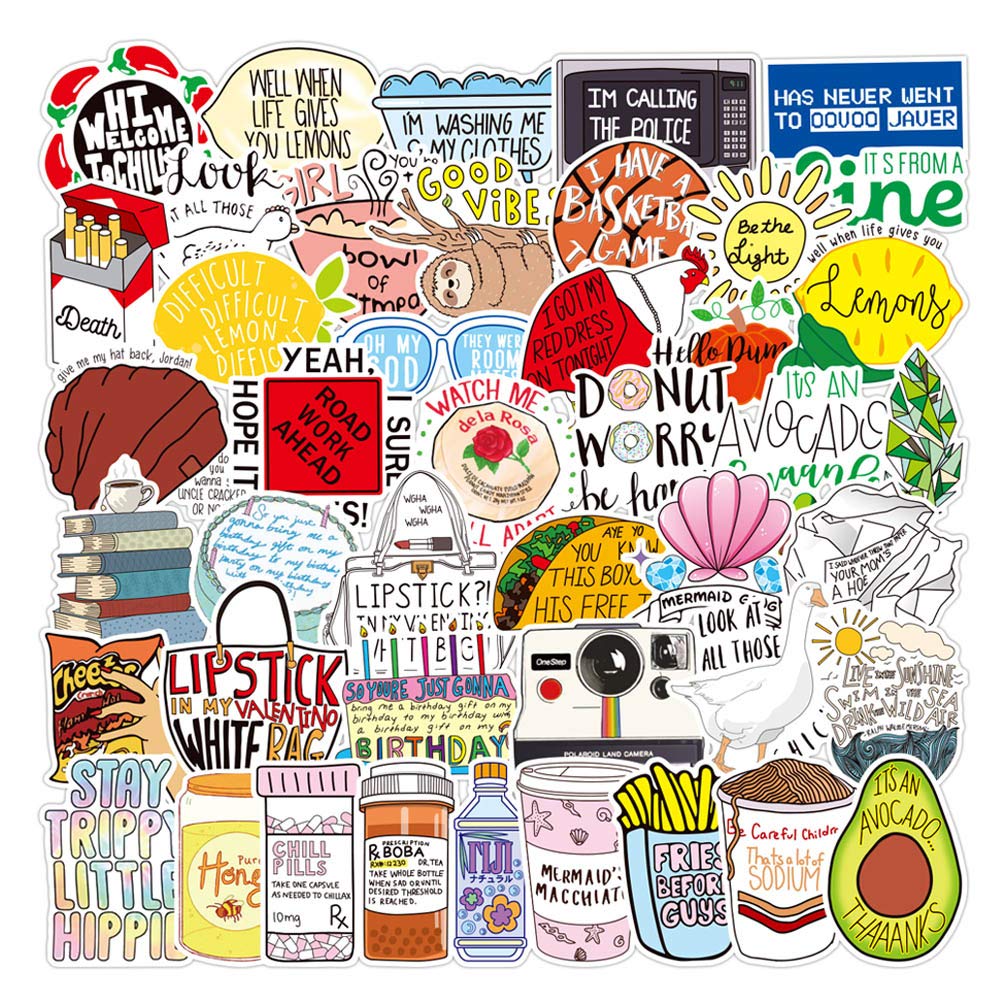Mua 102 pcs Fresh Vine Stickers with Funny Humor Words,Vinyl Waterproof ...