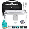 Amazon.com: TRAVELISIMO Electric Lunch Box For Adults, 80W Heated Lunch ...