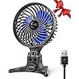 Amazon.com: AaoLin USB Desk Fan, Small Fans with CVT Variable Speeds ...