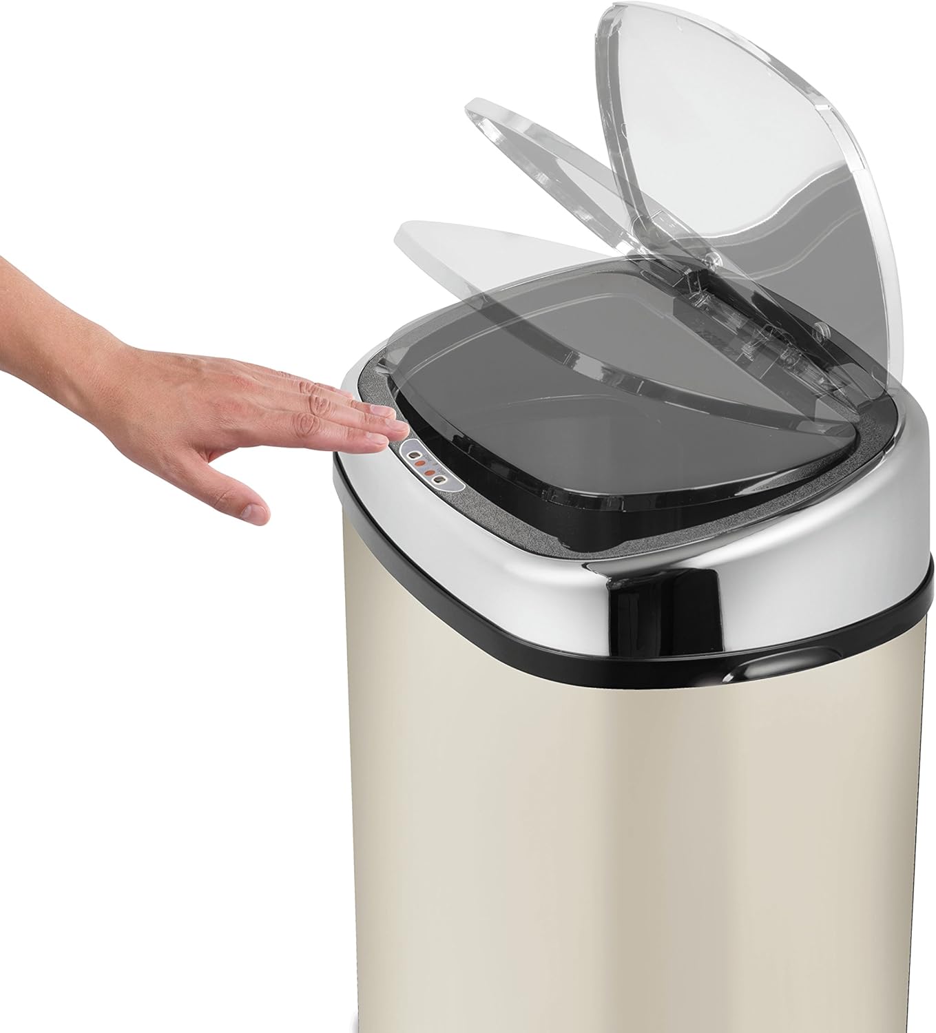 Tower Kitchen Bin with Sensor Lid, Touchless for Hygienic Waste ...