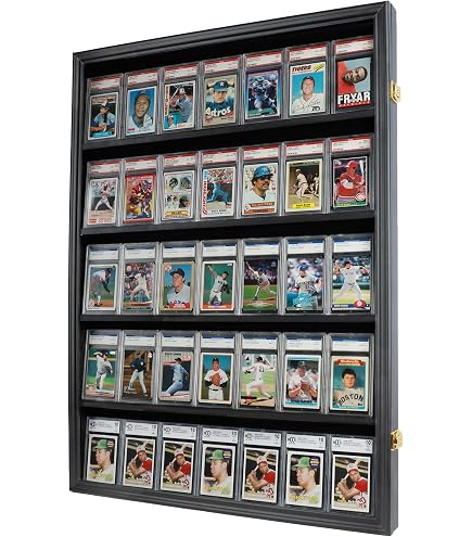 Lighted Baseball Card Display Case