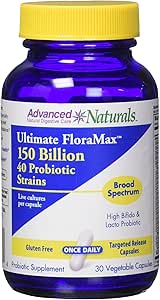 Amazon.com: Advanced Naturals Ultimate Floramax 150 Billion Caps, 30 ...