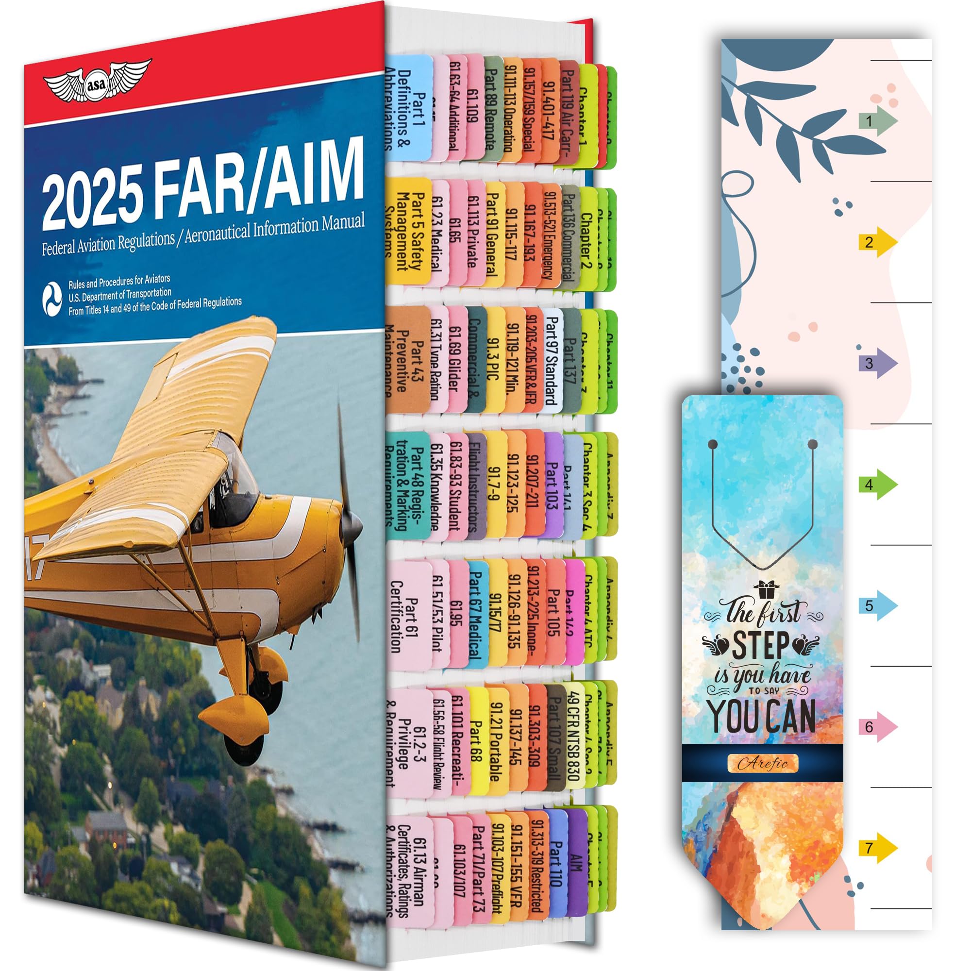 FAR/AIM 2025 Tabs? for Private Pilots & Student Pilots, 84 Color-Coded ...