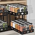 Amazon.com: BOIVSHI Pull Out Spice Racks for Inside Cabinets, 2-Tier ...